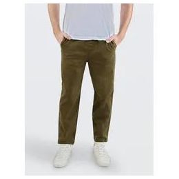REDEFINED REBEL EST. 2013 Stoffhose REDEFINED REBEL "Redefined Rebel Pants RRArian Pants", Herren, Gr. L, Normalgr&ouml;&szlig;en, gr&uuml;n (schwarz olive), Canvas, 98% Baumwolle 2% Elasthan, regular fit, Hosen Stoffhose