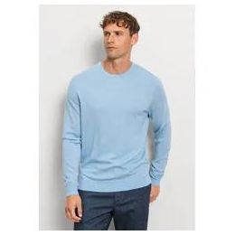 Strickpullover OLYMP "OLYMP Casual Strick", Herren, Gr. XL, hellblau, 100% Schurwolle, Pullover Strickpullover