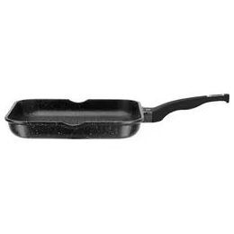 Grillpfanne GSW "Titanium Granit Advanced", schwarz, H:4,5cm &Oslash;:28cm, Pfannen, Grillpfanne aus Aluminium-Guss mit Antihaft-Versiegelung