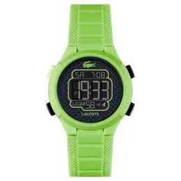 Chronograph Lacoste "LC33 Kids", hellgr&uuml;n, Armbanduhren, Kinder, Chronograph, Quarzuhr, Armbanduhr, Silikonarmband, digital, Stoppfunktion