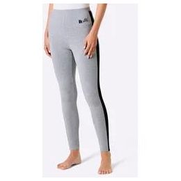 Leggings feel good, Herren, Gr. 40/42, Normalgr&ouml;&szlig;en, grau, meliert, schwarz, 95% Baumwolle, 5% Elasthan, unifarben, Hosen Leggings