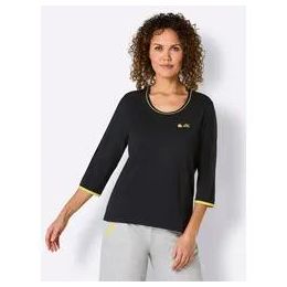 T-Shirt feel good "Shirt", Damen, Gr. 52/54, schwarz, 95% Baumwolle, 5% Elasthan, unifarben, Shirts T-Shirt