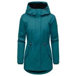 Funktionsjacke Ragwear "Monadis Rainy Warm", Damen, Gr. XL (42), seegr&uuml;n, Obermaterial: 100% Polyester. Innenfutter: 100% Polyester. Wattierung: 100% Polyester. Beschichtung: 100% Polyurethan, tailliert h&uuml;ftbedeckend, &Auml;rmel ohne &Auml;rmelschlitz Rippstrickb&uuml;ndchen, Jacken Funktionsjacke, Gef&uuml;tterte Winterjacke mit Kapuze