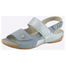 Waldl&auml;ufer Sandalette WALDL&Auml;UFER, Damen, Gr. 7, bleu, Nubukleder, Schuhe Sandalette
