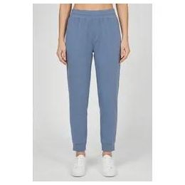 Sweatpants HUGO UNDERWEAR "Laze Pants CW", Damen, Gr. L (52), N-Gr, open blau 496, Jersey, Obermaterial: 95% Baumwolle, 5% Elasthan, Basic, regular fit lang, Hosen, mit angesetztem Bund