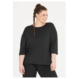Funktionsshirt Endurance "Jenirei", Damen, Gr. 52, schwarz, 45% Polyester, 45% Polyester, 10% Elasthan, unifarben, normal, Rundhals, Shirts Funktionsshirt, aus atmungsaktivem Material