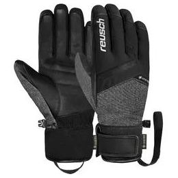 Skihandschuhe Reusch "Booster GORE-TEX", Damen, Gr. 11, schwarz, grau, 70% Polyester, 27% Polyurethan, 3% Elasthan, unifarben, Handschuhe, mit wasserdichter, atmungsaktiver Funktion