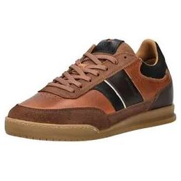 Sneaker Bullboxer "Bullboxer Sneaker Leder", Herren, Gr. 45, cognac, Leder, Schuhe Sneaker