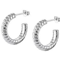 Paar Creolen Firetti "Schmuck Geschenk Silber 925 Ohrschmuck Ohrringe", silberfarben, Ohrringe, Damen, 21,3mm, Silber 925 (Sterlingsilber)