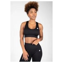 Sport-BH GORILLA WEAR, Damen, Gr. S, schwarz, 90% Nylon, 10% Elasthan, unifarben, BHs Sport-BH, mit herausnehmbaren Polstern