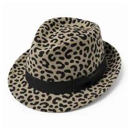 Fedora "Leo Modern", Damen, braun, Wolle, Collezione Alessandro, H&uuml;te, aus 100% Wolle, Made in Italy