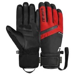 Skihandschuhe Reusch "Booster GORE-TEX", Damen, Gr. 10.5, schwarz, rot, 70% Polyester, 27% Polyurethan, 3% Elasthan, unifarben, Handschuhe, mit wasserdichter, atmungsaktiver Funktion