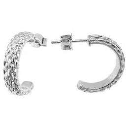 Paar Creolen Firetti "Schmuck Geschenk Silber 925 Ohrschmuck Ohrringe", silberfarben, Ohrringe, Damen, 17,8mm, Silber 925 (Sterlingsilber)