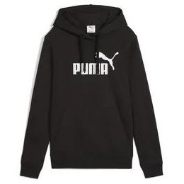 Hoodie Puma "Essentials No. 1 Logo Comfort Hoodie Damen", Damen, Gr. XS, schwarz, Obermaterial: 66% Baumwolle, 34% Polyester. Kapuzenfutter: 100% Baumwolle. Rippe: 97% Baumwolle, 3% Elasthan, comfort fit, Sweatshirts Hoodie