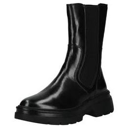 Stiefelette REGARDE LE CIEL "Regarde Le Ciel Stiefelette Leder", Damen, Gr. 37, schwarz, Leder, Schuhe Stiefelette