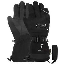 Skihandschuhe Reusch "Maxim GORE-TEX Junior", M&auml;dchen, Gr. 4, schwarz-wei&szlig; (wei&szlig;, schwarz), 90% Polyester, 10% Polyurethan, mehrfarbig, Handschuhe, mit wasserdichter und atmungsaktiver Funktion