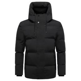 Steppjacke STONE HARBOUR "Taviaan XX", Herren, Gr. L (52), schwarz, Obermaterial: 100% Polyester. Innenfutter: 100% Polyester. Wattierung: 100% Polyester. &Auml;rmelfutter: 100% Polyester, gerade Po-bedeckend, hoch geschlossener Ausschnitt, eng B&uuml;ndchen, Jacken Steppjacke, Gesteppte Herren Jacke mit Kapuze