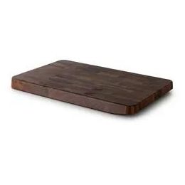 Schneidebrett CONTINENTA "Hackbrett aus Stirnholz", walnuss, B:30cm H:3,5cm L:46cm, Massivholz, Schneidebretter, 46x30x3,5 cm, hochwertige Qualit&auml;t
