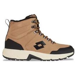 Outdoorschuh Lotto, Damen, Gr. 40, braun, schwarz, Kunstfaser, Synthetik, mehrfarbig, Schuhe Outdoorschuh, - mit w&auml;rmendem Innenfutter