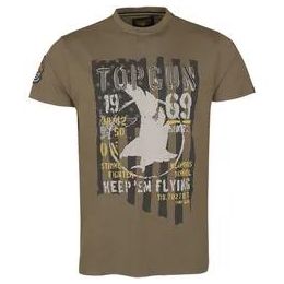 T-Shirt Top Gun "TG25011", Herren, Gr. 3xl, gr&uuml;n (olive), Obermaterial: 100% Baumwolle, Shirts T-Shirt