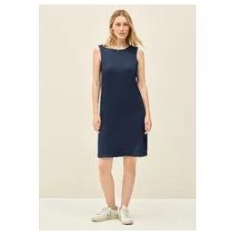 Sommerkleid Cecil, Damen, Gr. XL (44), US-Gr&ouml;&szlig;en, blau (urban navy blau), Stoff, 56% Viskose, 43% Polyester, 1% Elasthan, unifarben, normal knieumspielend, Rundhals, abgesteppt, Kleider Sommerkleid, knielang