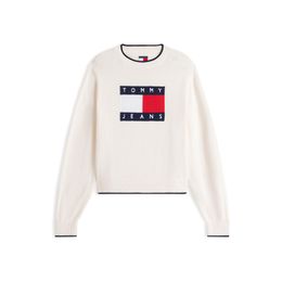 Tommy Jeans Sweater female size XL marine blue / Red / White / Wool white
