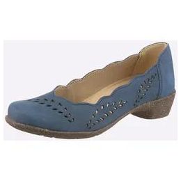 Pumps Casual Looks, Damen, Gr. 36, jeansblau, Nubukleder, Schuhe Pumps