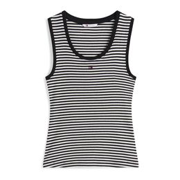 Tommy Jeans Top 'Essential' Damen Gr&ouml;&szlig;e XS schwarz / wei&szlig;