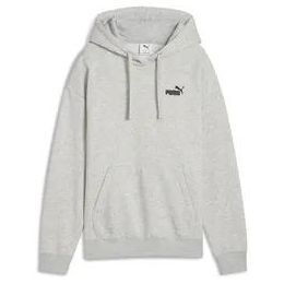 Hoodie Puma "Essentials Small No. 1 Logo Comfort Hoodie Damen", Damen, Gr. L, grau (light gray heather), Obermaterial: 66% Baumwolle, 34% Polyester; Kapuzenfutter: 100% Baumwolle; Rippe: 3% Elasthan, 97% Baumwolle, comfort fit, Sweatshirts Hoodie