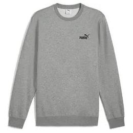 Sweatshirt Puma "Essentials Small No. 1 Logo Crewneck Herren", Herren, Gr. XL, grau (medium gray heather), Obermaterial: 66% Baumwolle, 34% Polyester; Rippe: 3% Elasthan, 97% Baumwolle, normal, Rundhals, Sweatshirts Sweatshirt