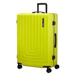 Hartschalen-Trolley Samsonite "FOCUS, verschiedene Gr&ouml;&szlig;en und Farben", Gr. B/H/T: 55cm x 81cm x 30cm 115 l, metallic lime, Polycarbonat, Koffer, mit festen Trennw&auml;nden und Rei&szlig;verschlusstaschen