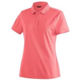 Poloshirt Maier Sports "Ulrike", Damen, Gr. 36, altrosa, 100% Polyester, Rundhals, Shirts, Damen Polo kurzarm, leichtes Shirt, Funktionsshirt mit Kragen, Reg Fit