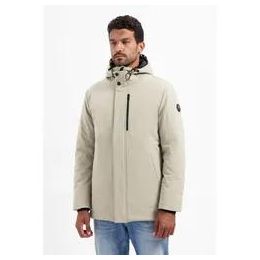 Softshellparka NO EXCESS "NO EXCESS Softshellparka Jacket Long Soft Shell", Herren, Gr. XL, stone, 94% Polyester (Recycelt), 6% Elasthan, Jacken