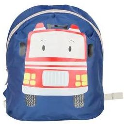 Kinderrucksack Sterntaler "Feuerwehr", Kinder, Gr. B/H/T: 21cm x 25cm x 10cm, blau, Polyester, Rucks&auml;cke