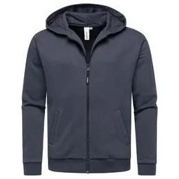 Sweatjacke Ragwear "Natten", Herren, Gr. S (48), navy, Material: 70% Baumwolle, 30% Polyester, Basic, l&auml;ssig geschnitten h&uuml;ftbedeckend, hoch geschlossener Ausschnitt, &Auml;rmel ohne &Auml;rmelschlitz B&uuml;ndchen, Sweatjacken Sweatjacke, Weiche Herren Alltagsjacke mit Kapuze