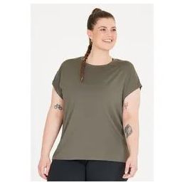 Funktionsshirt Endurance "Jenirei", Damen, Gr. 50, grau (dunkelgrau), 45% Polyester, 45% Polyester, 10% Elasthan, unifarben, normal, Rundhals, Shirts Funktionsshirt, aus atmungsaktivem Material