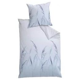 Bettw&auml;sche Dyckhoff "Soft Pastel", blau, B/L: 135cm x 200cm, 1 Stk., 1 Stk., Flanell, B/L: 80cm x 80cm, 2 Stk., Flanell, Obermaterial: 100% Baumwolle, Bettw&auml;sche, Bettw&auml;sche