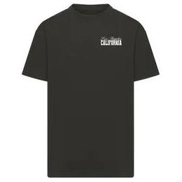 Mister Tee T-Shirt MISTERTEE "MisterTee California Hibiskus Heavy Oversize Tee", Damen, Gr. S, schwarz, 100% Baumwolle, bedruckt, oversize, Rundhals, Shirts T-Shirt