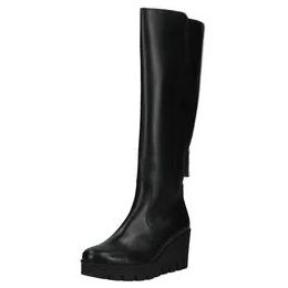 Keilstiefel Gabor "Gabor Stiefel Glattleder", Damen, Gr. 42, schwarz, Glattleder, Schuhe