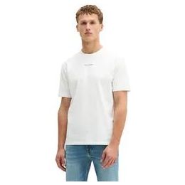 Marc O'Polo T-Shirt MARC O'POLO "aus reiner Bio-Baumwolle", Damen, Gr. XS, wei&szlig;, Obermaterial: 100% Baumwolle, unifarben, Basic, regular fit, Rundhals, Umschlagbund, Shirts T-Shirt