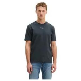 Marc O'Polo T-Shirt MARC O'POLO "aus reiner Bio-Baumwolle", Damen, Gr. XS, schwarz navy, Obermaterial: 100% Baumwolle, unifarben, Basic, regular fit, Rundhals, Umschlagbund, Shirts T-Shirt