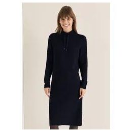 Midikleid Cecil, Damen, Gr. XL (44), US-Gr&ouml;&szlig;en, urban dunkelblau, Stoff, 50% Viskose, 28% Polyester, 22% Nylon, unifarben, comfort fit knieumspielend, B&uuml;ndchen, Kleider Midikleid, aus Viskose