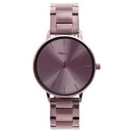 Quarzuhr Tamaris, lila, Armbanduhren, Damen, Quarzuhr, Armbanduhr, Damenuhr, Edelstahlarmband, analog
