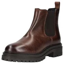 Stiefelette Geox "Geox Stiefelette Leder/Textil", Damen, Gr. 36, braun, Leder, Textil, Schuhe Stiefelette