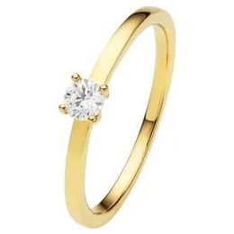 Diamantring ONE ELEMENT "0.2 ct Diamant Brillant Ring aus 585 Gelbgold" Gr. 56, gold, Fingerringe, Damen, 56, 0,2, Diamanten Gelbgold 585 Gold, Diamanten, Gelbgold 585, Gold, Diamantring, Feine Handarbeit &ndash; Diamantdetails f&uuml;r ein edles Leuchten