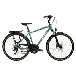 Trekkingrad KROSS "Herren-Trekkingrad 28" Trans 3.0 Gr&uuml;n 24 G&auml;nge" Gr. 58, gr&uuml;n, schwarz, Fahrr&auml;der, Herren, 58cm, 28 Zoll (71,12cm) hinten: 28 Zoll (71,12cm)