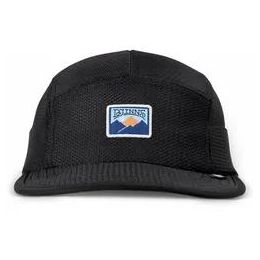 Flex Cap Djinns "Djinns 5P Soft FC Perfo Mountain", Damen, Gr. onesize, schwarz, 100% Polyester, Caps