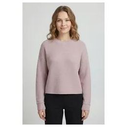 Strickpullover Only "ONLIBI LS RIB LOOSE PULLOVER CC KNT", Damen, Gr. S, burnished lila detail:melange, Strick, Obermaterial: 50% Viskose, 27% Nylon, 23% Polyester, meliert, relaxed fit normal, Rundhals, Rippb&uuml;ndchen, Pullover Strickpullover