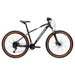 Mountainbike KROSS "KROSS Mountainbike Hardtail 27.5" Hexagon 5.0 ULT.RA gr&uuml;n 18 G&auml;nge" Gr. 43, gr&uuml;n, schwarz, Fahrr&auml;der, Herren, 43cm, 27,5+ Zoll (69,85cm) hinten: 27,5+ Zoll (69,85cm)