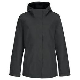 Regenjacke MCKINLEY "Regenjacke Carlide W", Damen, Gr. 52, schwarz (schwarz night), Obermaterial: 100% Polyester, Jacken Regenjacke